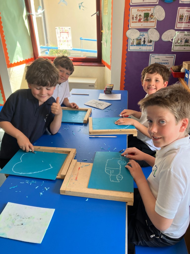 Lino Printing | Raasay Primary School